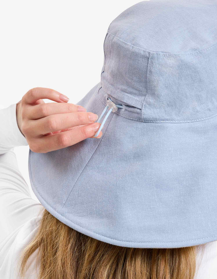 Ultra Wide Cotton Linen Hat UPF 50+ | Women's UV Protection Sun Hat Solbari